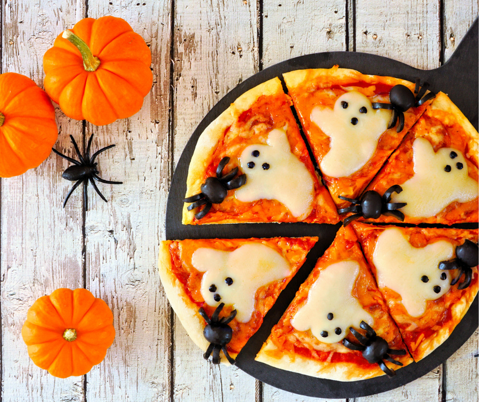 Halloween Ghost Pizza – Lisa's Southern Kitchen